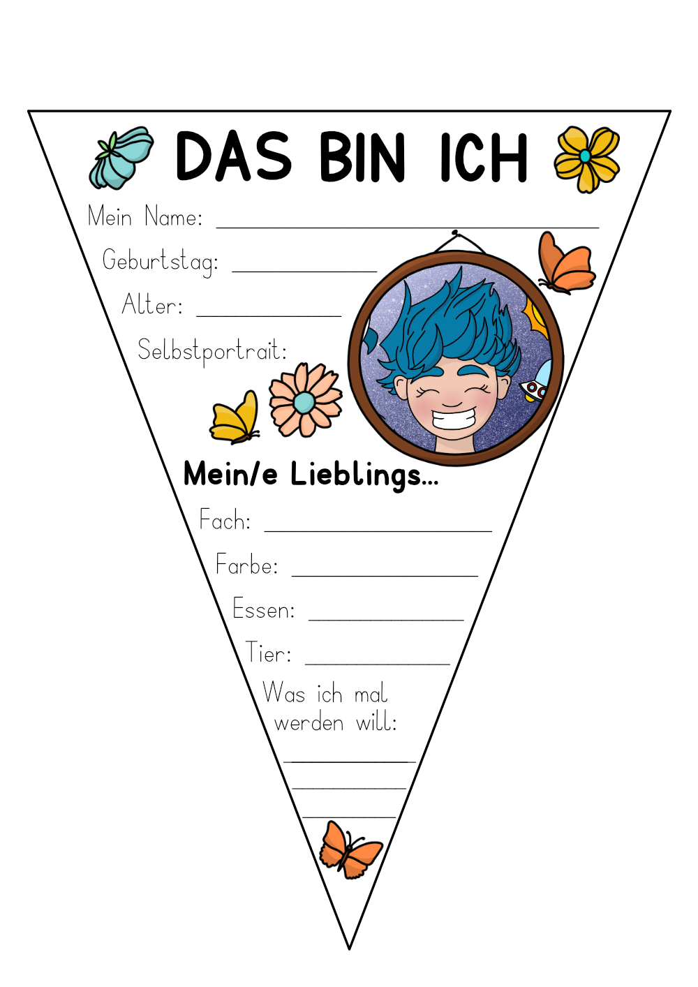 Banner „Das bin ich“ - Einfach Kennenlernen im Anfangsunterricht